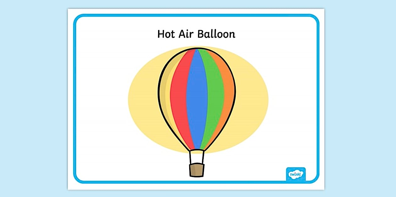 Fun Hot Air Balloon Poster | Twinkl Display Resources