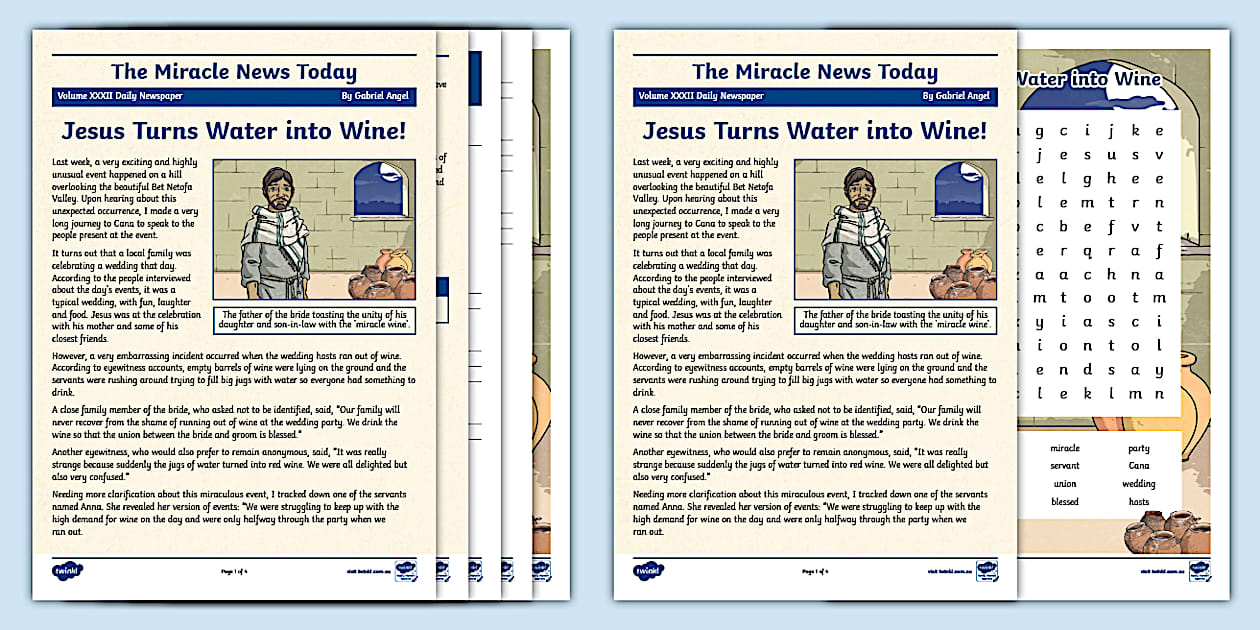 The Miracles News Resource Pack (teacher made) - Twinkl