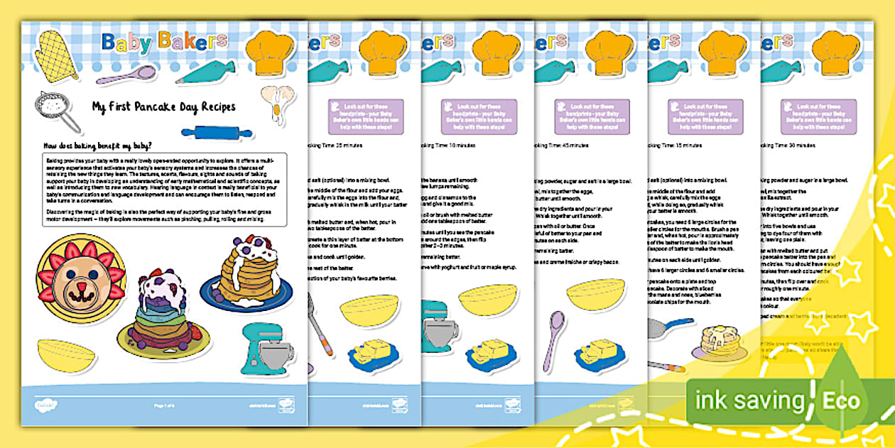 Baby Bakers — My First Pancake Day Recipes (Teacher-Made)