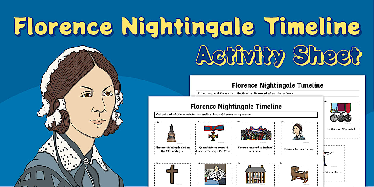 Florence Nightingale Timeline Worksheet | Twinkl Resources
