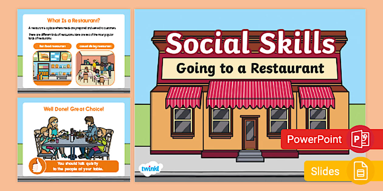 Social Skills Going to a Restaurant | Special Ed Resource