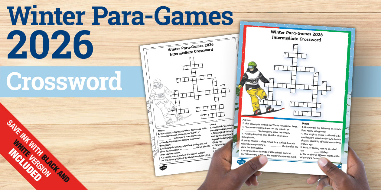 Winter Para-Games 2026 Intermediate Crossword