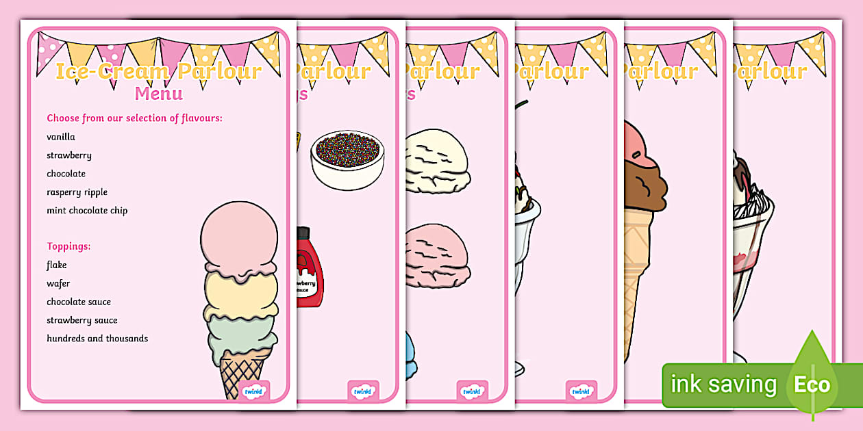 Ice Cream Parlour Display Posters