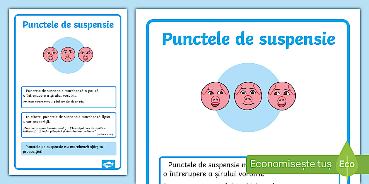 Punctele de suspensie - Planșă | Ciclul Primar - Twinkl RO
