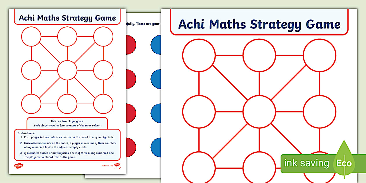 👉 Achi Game | KS2 Maths | Twinkl (Teacher-Made) - Twinkl