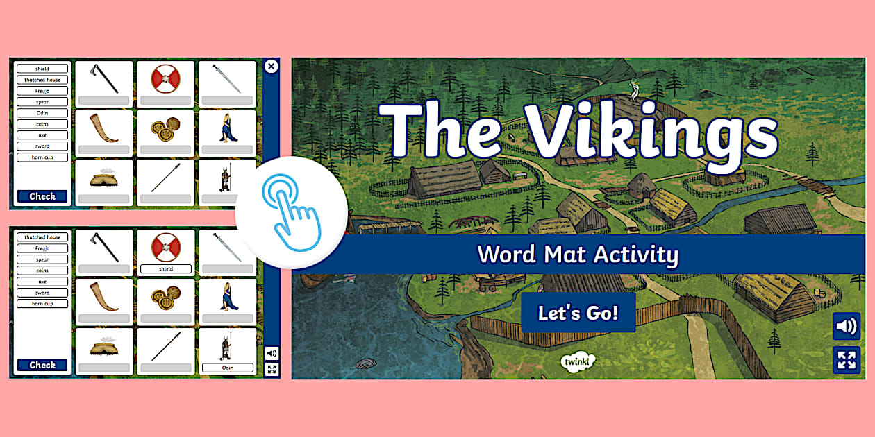 The Interactive Vikings Word Mat Activity Twinkl Go