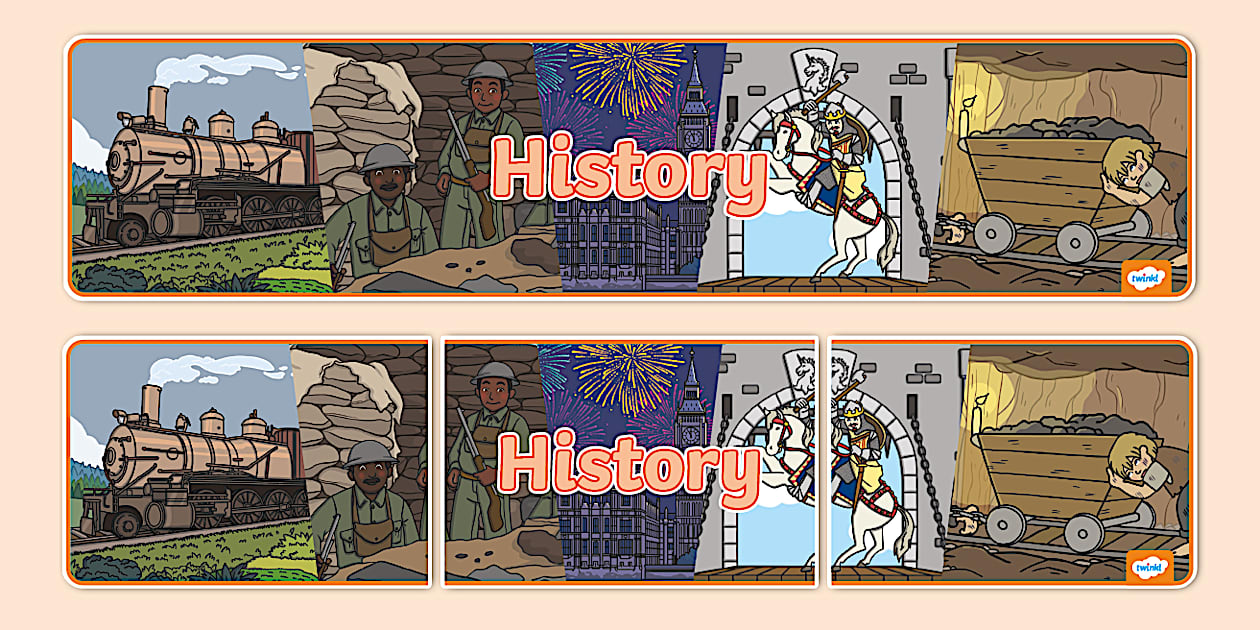 KS1 History Display Banner - KS1 (teacher made) - Twinkl