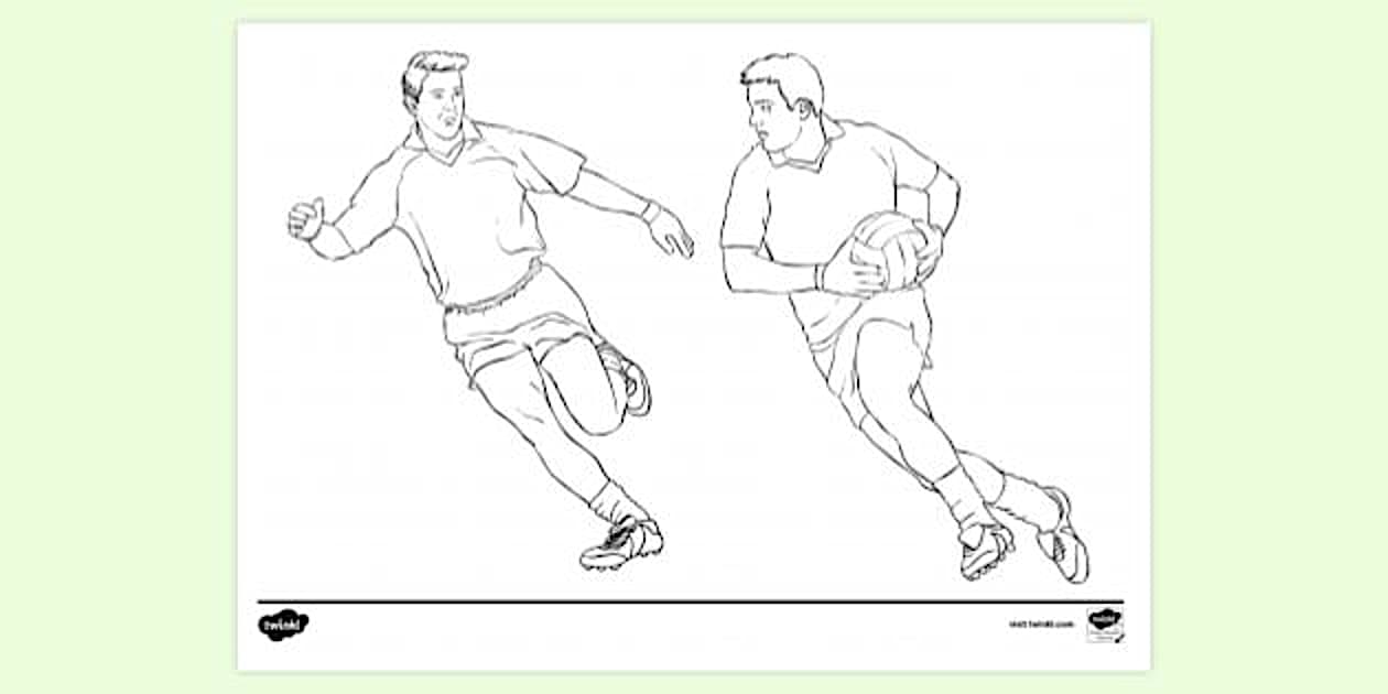 Gaelic Football Colouring | Colouring Sheets (teacher made)