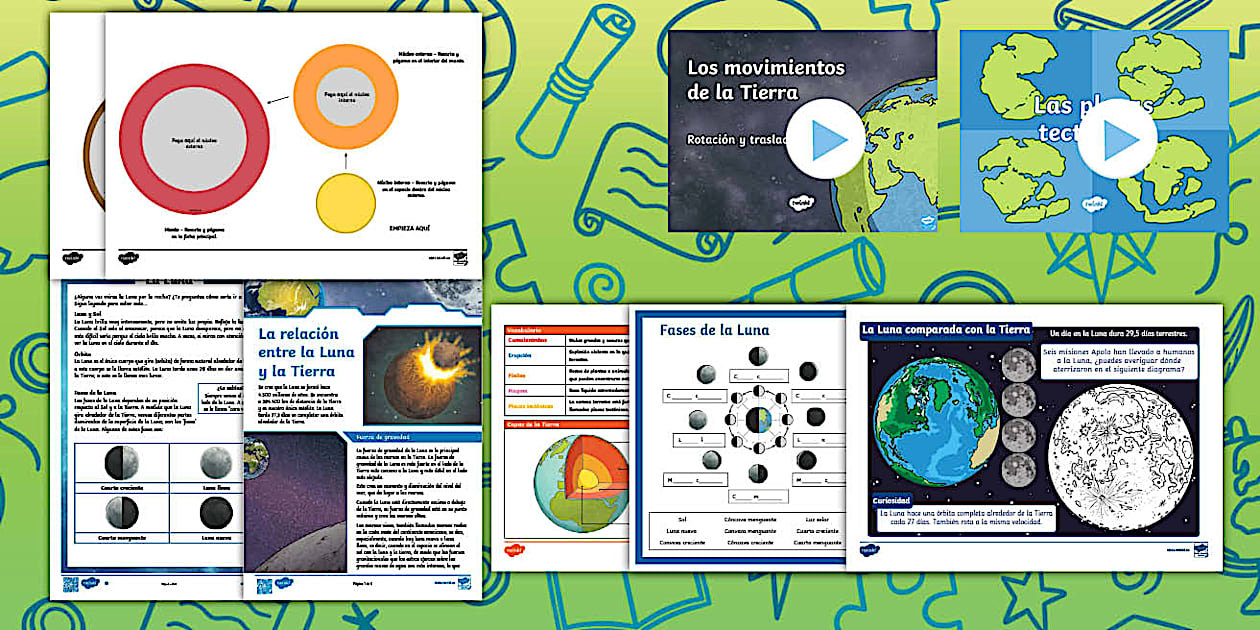 Pack de Ciencias Sociales: La Tierra y la Luna - Twinkl