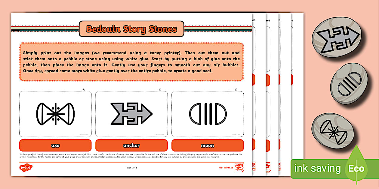 Bedouin Symbols - Story Stones (teacher made) - Twinkl