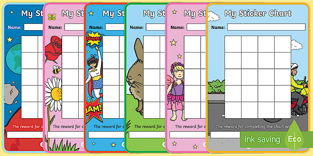 Editable My Sticker Reward Chart - KS1 Resource - Twinkl