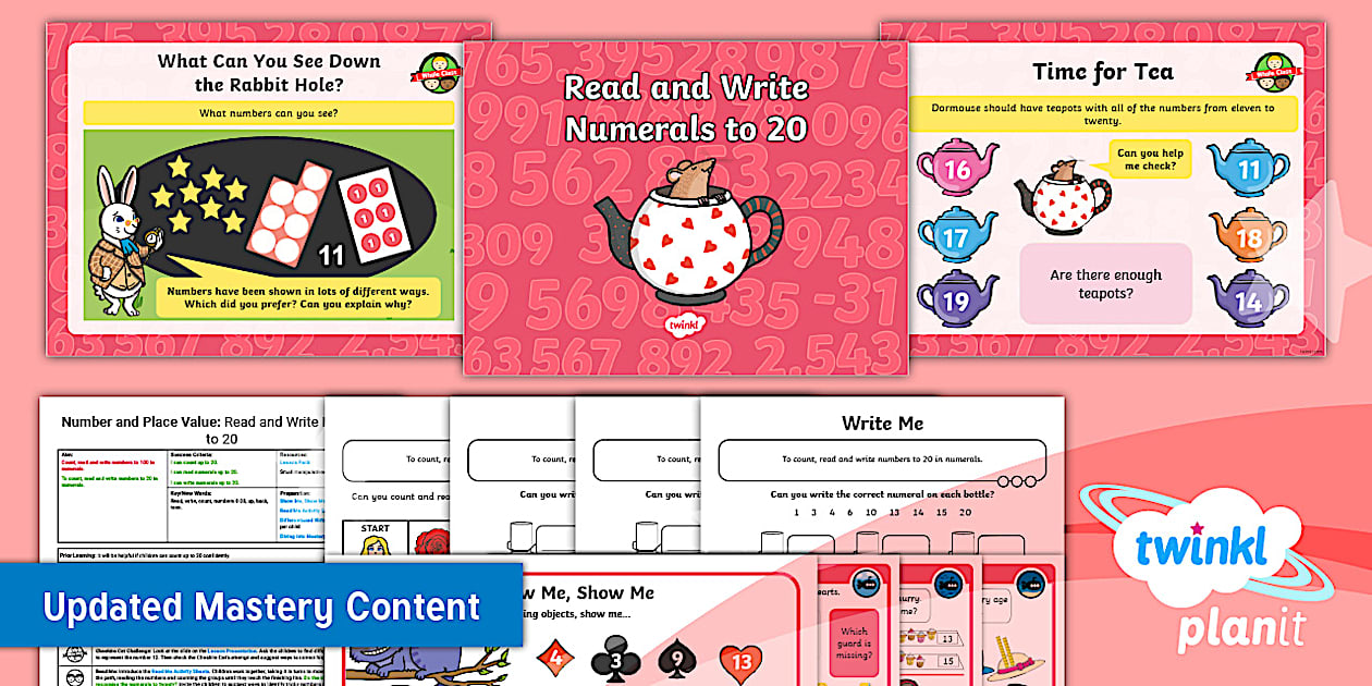 Y1 Count Read Write Numerals To 100 Planit Maths Lesson 24