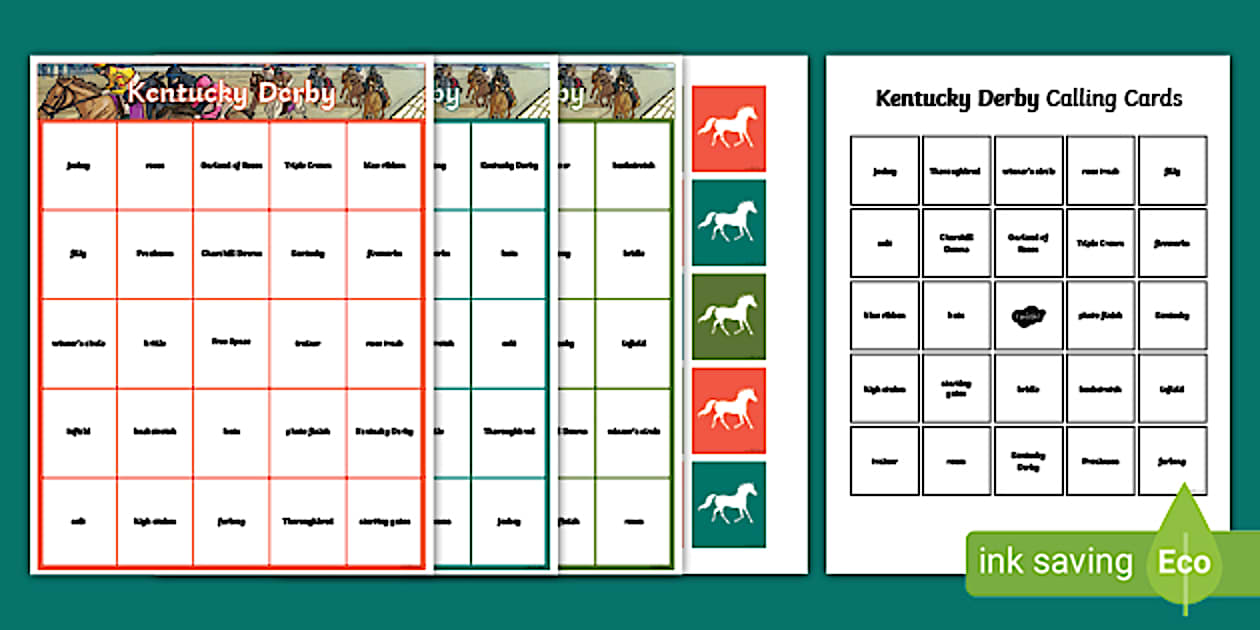 Printable Kentucky Derby Bingo Game for Kids | Twinkl USA