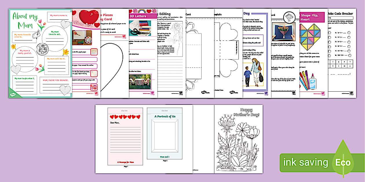 Years 3-6 Mother's Day Resource Pack (teacher made) - Twinkl