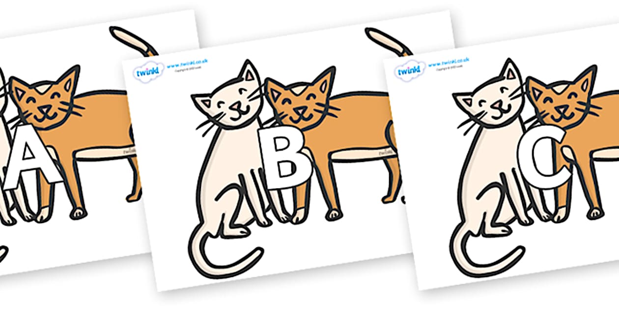 A-Z Alphabet on Cats