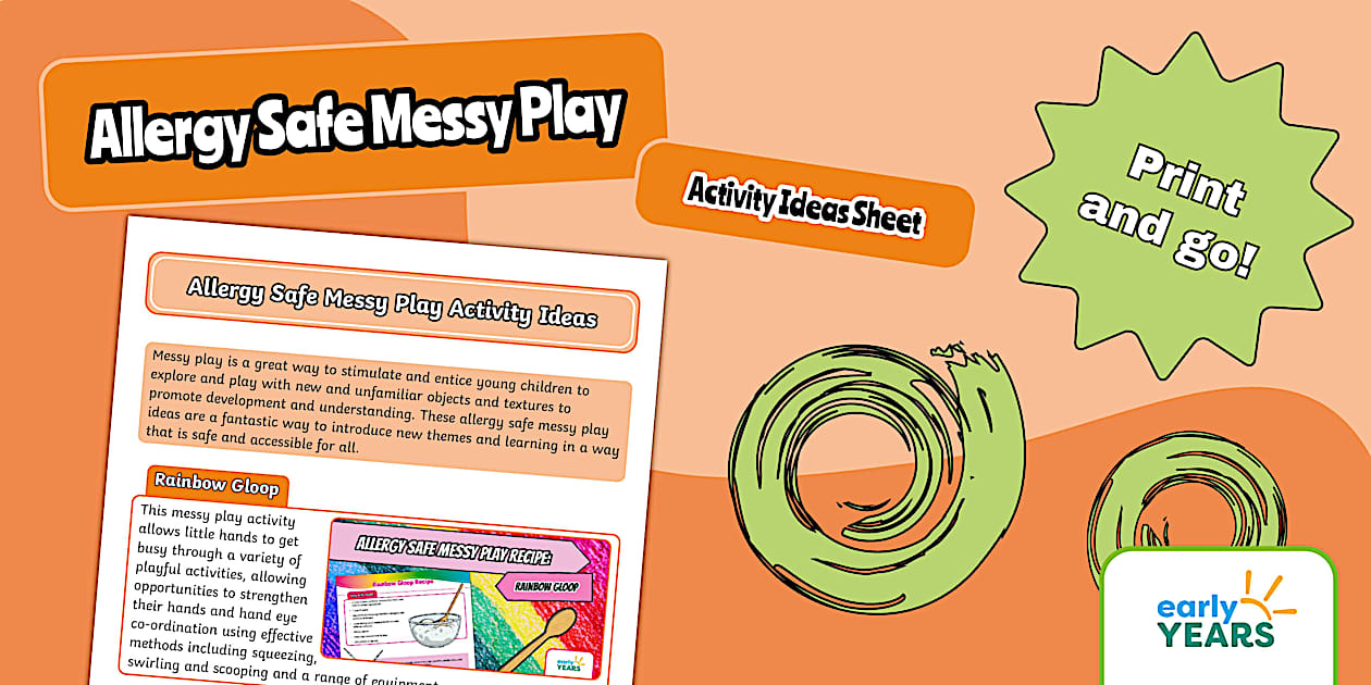 Allergy Safe Messy Play Ideas