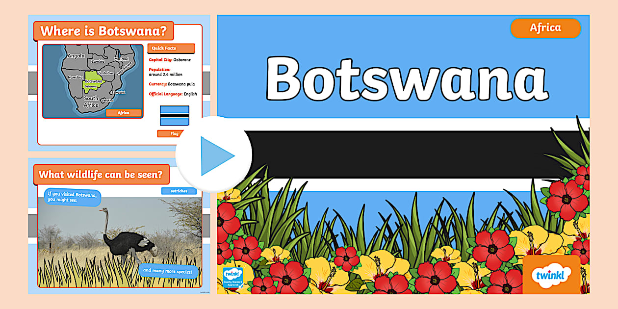 KS1 Botswana PowerPoint - Geography (Teacher-Made) - Twinkl