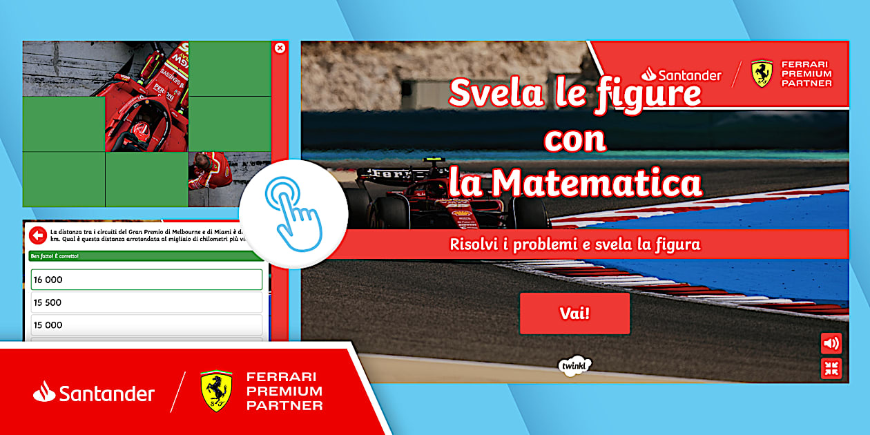 Scuderia Ferrari: Svela le figure con la Matematica - Twinkl