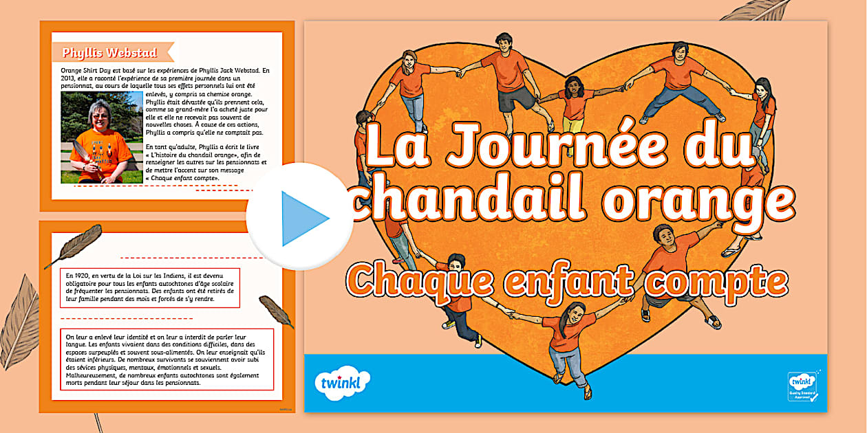 FREE Orange Shirt Day Intermediate Powerpoint French