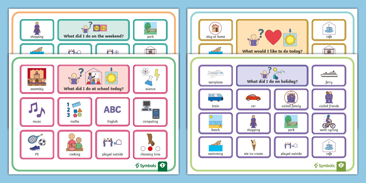 Twinkl Symbols: Conversation Boards Pack (teacher made)