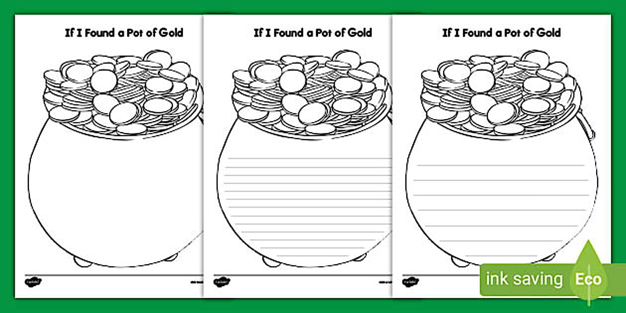 If I Found a Pot of Gold Writing Template | Twinkl USA