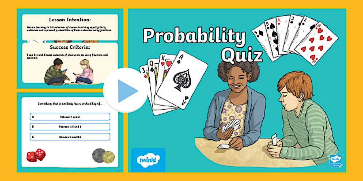 Probability Quiz PowerPoint - Primary Resources - Twinkl