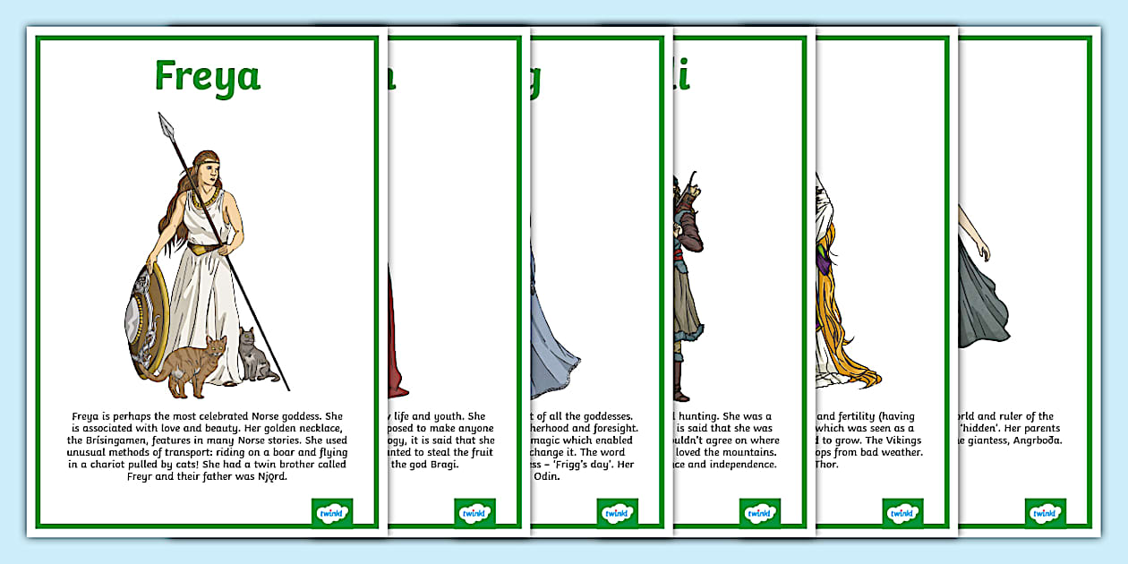 Famous Female Vikings Display Posters (profesor hizo)