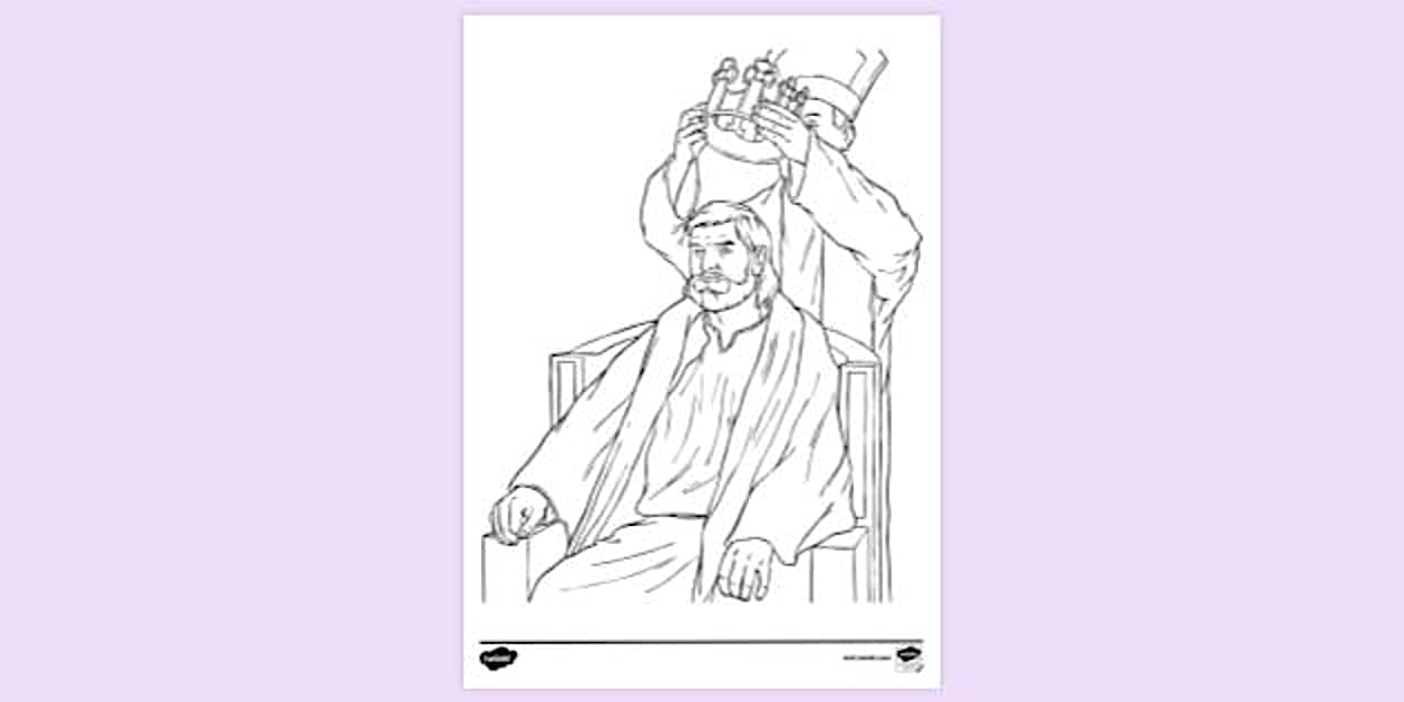 Macbeth Being Crowned Colouring Sheet | Colouring Sheets