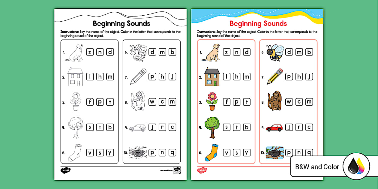 Beginning Sounds for ELL (teacher made) - Twinkl