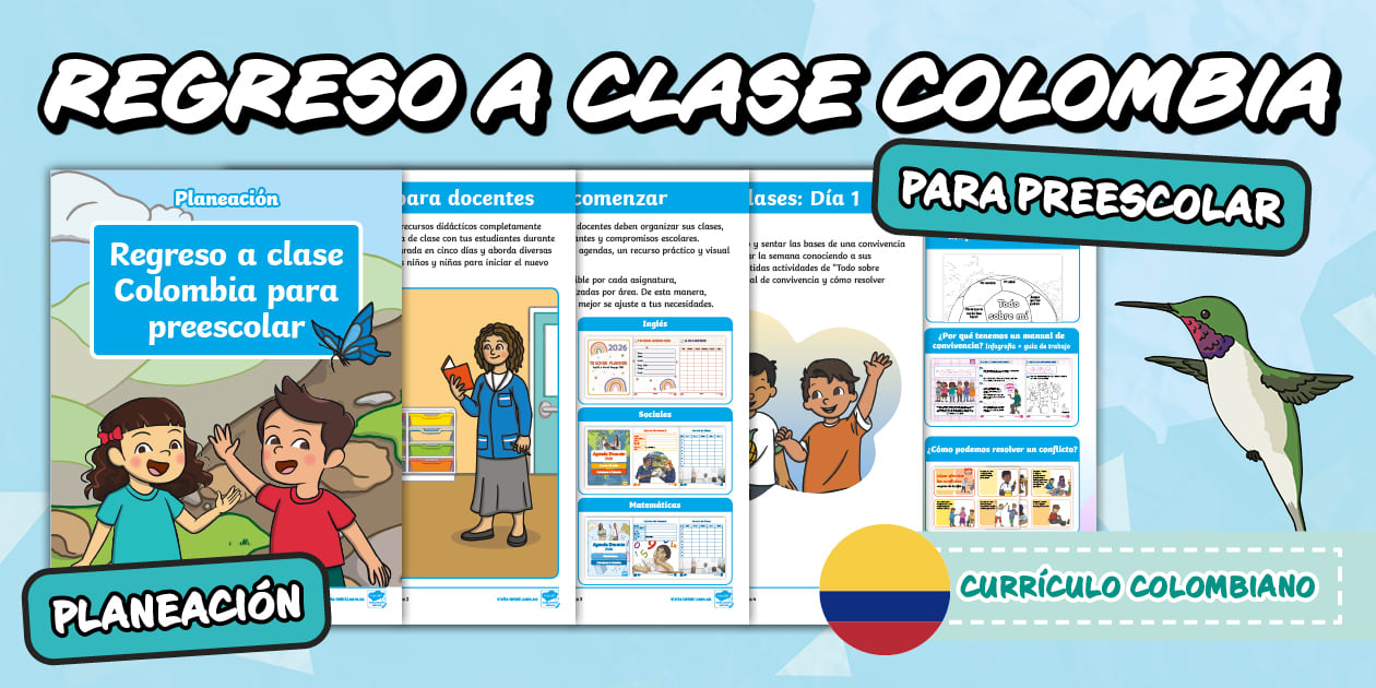 Actividades para niños: Regreso a Clase - preescolar
