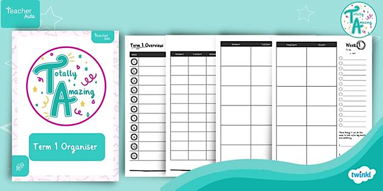 Teacher Aide Term 1 Organiser (teacher made) - Twinkl