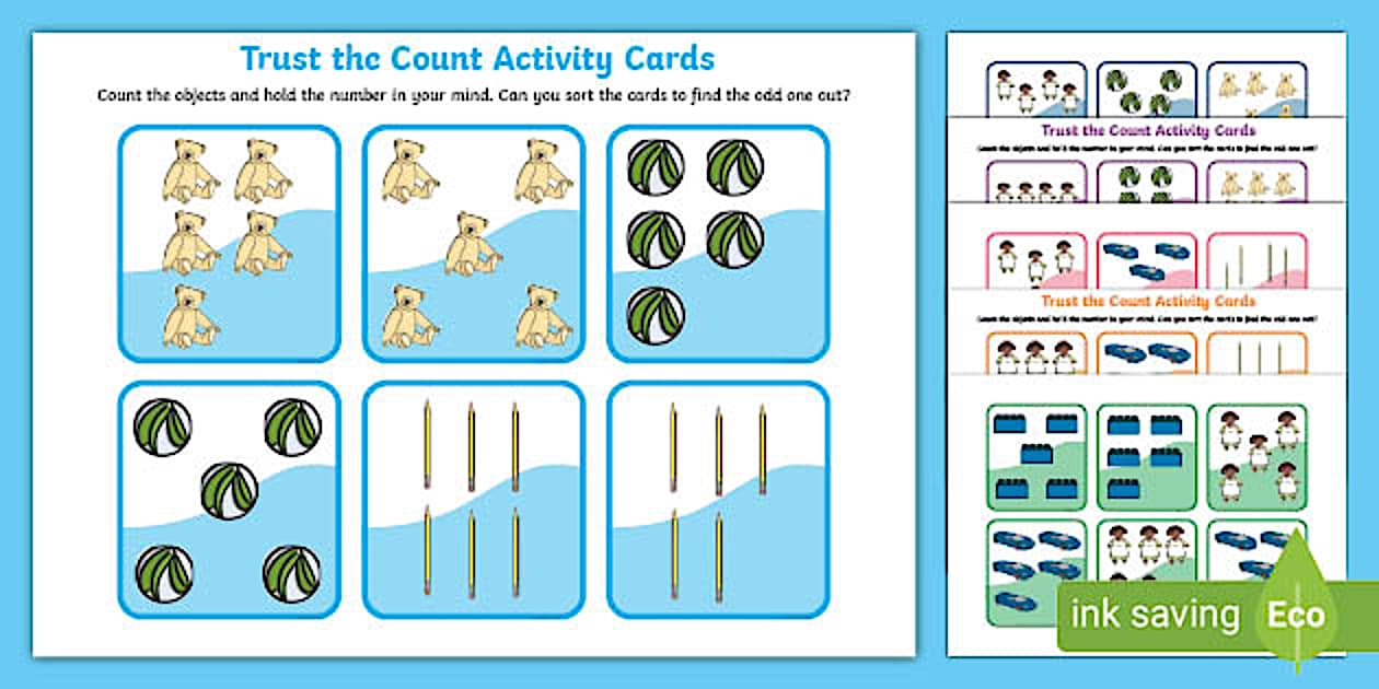 Trust the Count Activity Cards (teacher made) - Twinkl