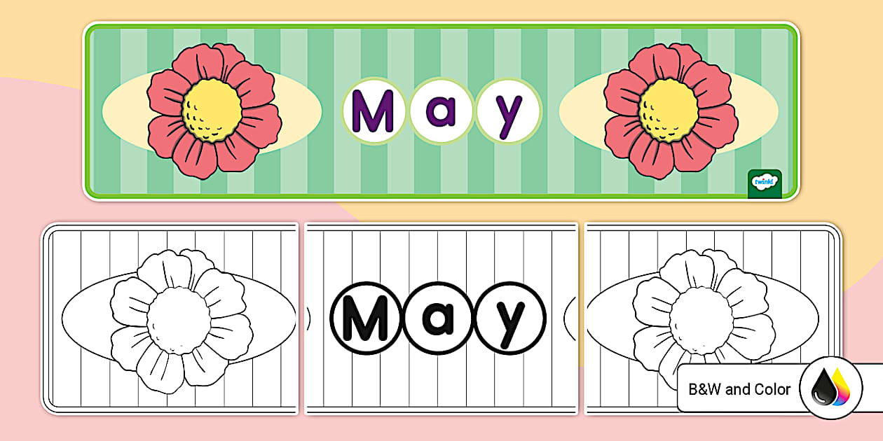 Months of the Year: May Banner