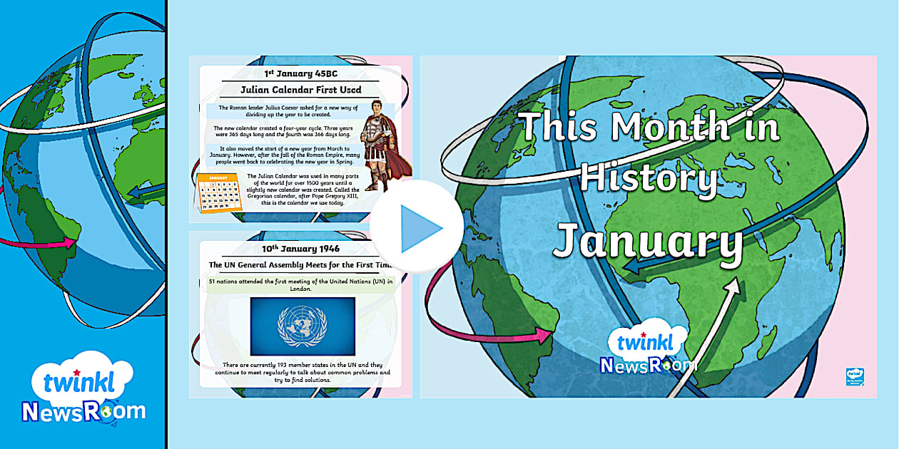NewsRoom - This Month in History: January - Twinkl