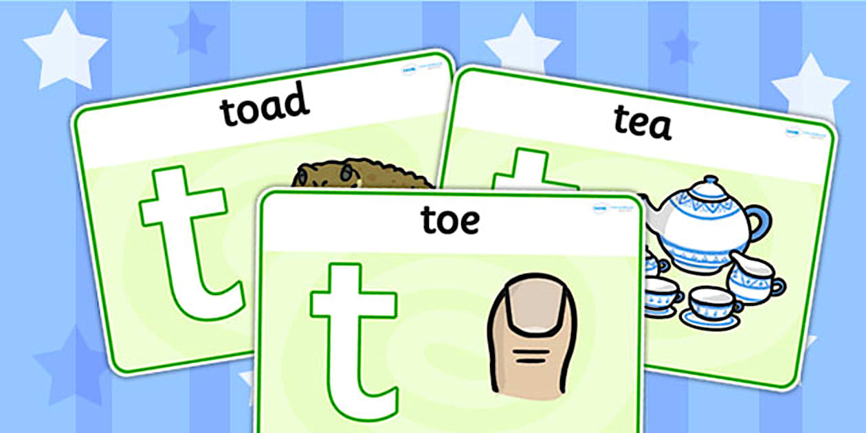 Initial t Sound modelling dough Mats (teacher made) - Twinkl