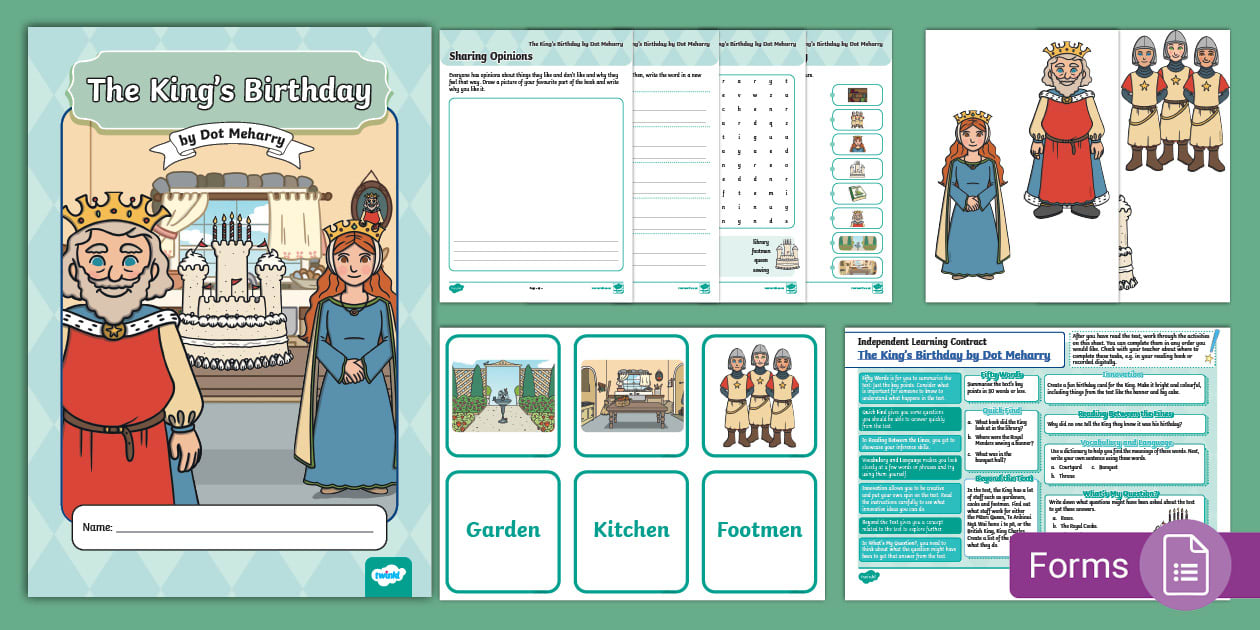 The King's Birthday (Turquoise 1) Follow-Up Activity