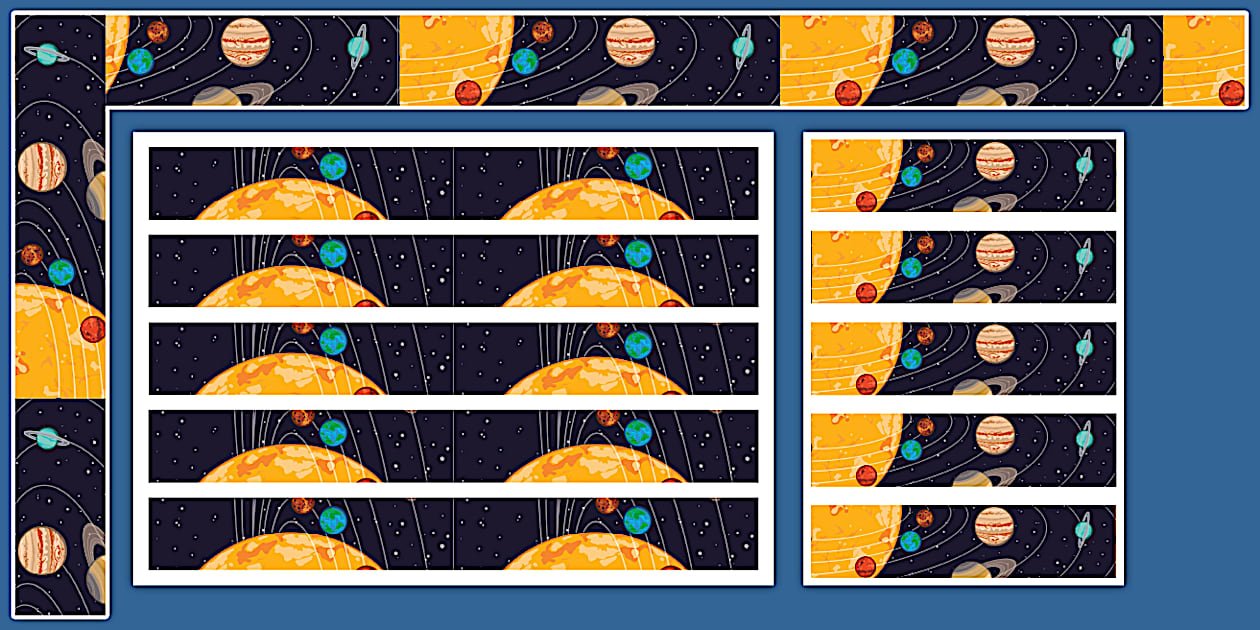 * NEW * Solar System Display Borders (teacher made) - Twinkl