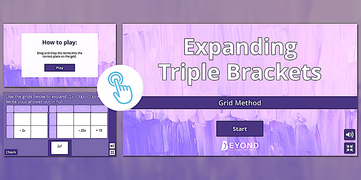 👉 Interactive Expanding Triple Brackets (teacher made)