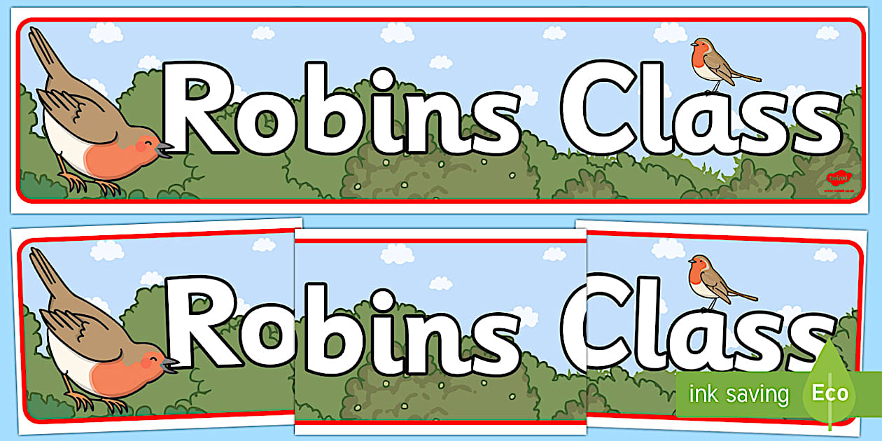 👉 Robins Class Display Banner (teacher made) - Twinkl