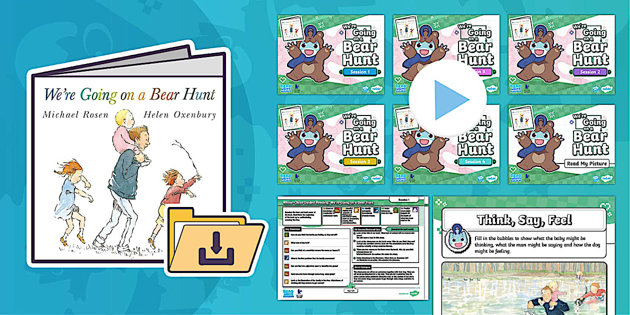 FREE! - Y1 We're Going on a Bear Hunt Guided Reading Unit Pack