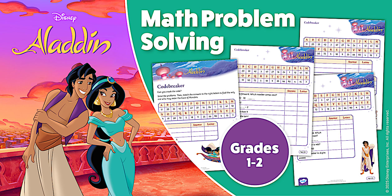 Aladdin: Math Codebreaker for 1st-2nd Grade