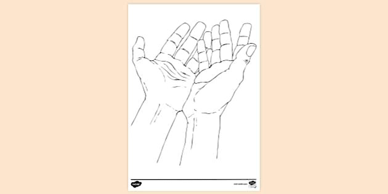 Prayer Praying Hands Colouring Sheet | Colouring Sheets