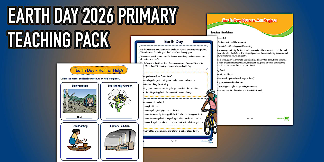Earth Day 2026 Primary Teaching Pack