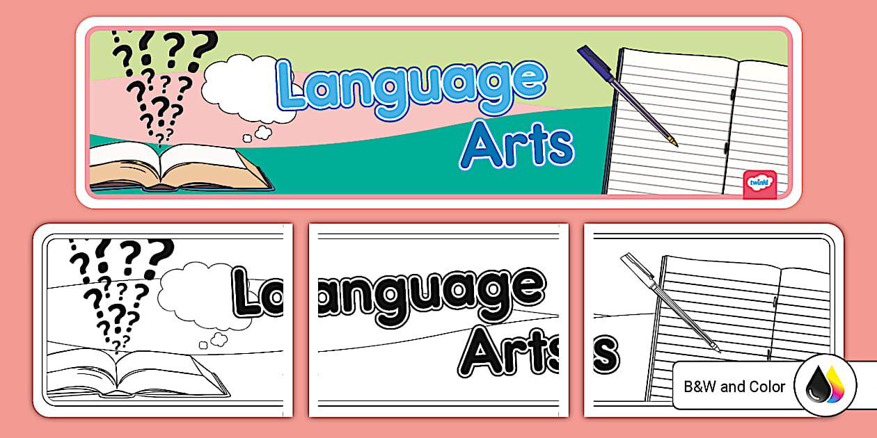 Language Arts Banner (teacher made) - Twinkl