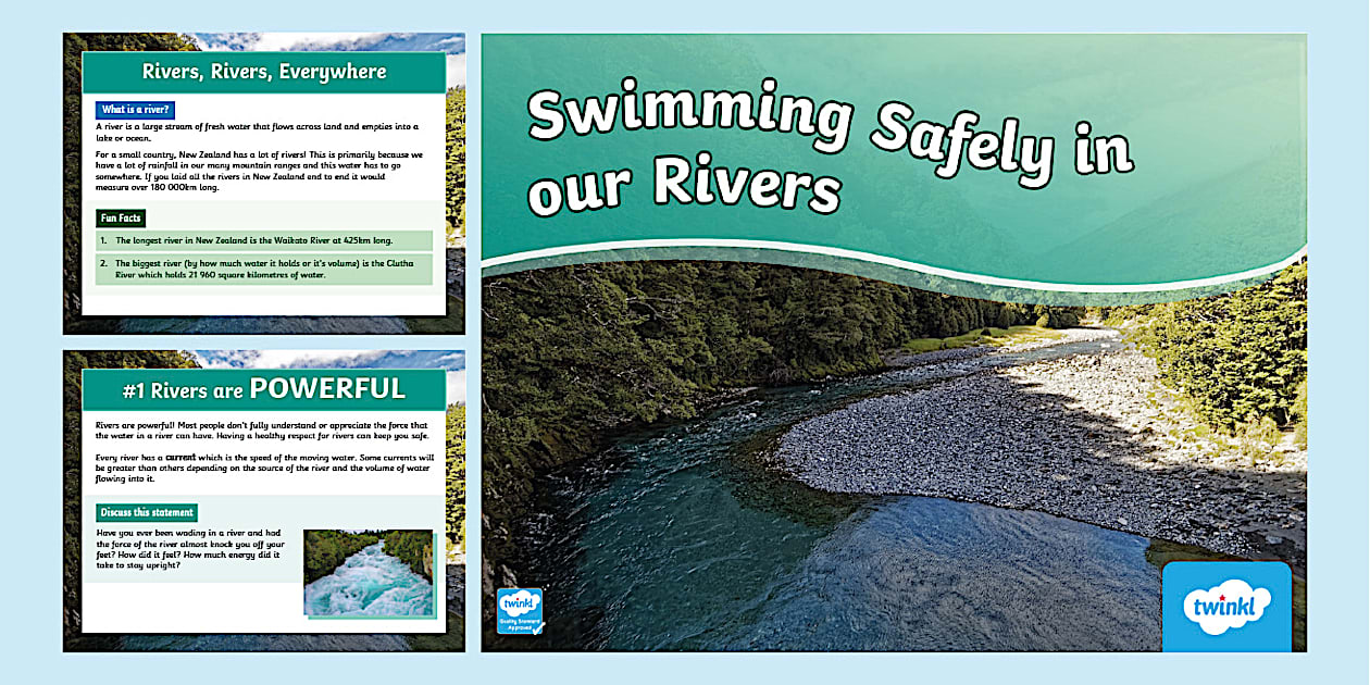 Swimming Safely in Rivers Powerpoint (teacher made) - Twinkl