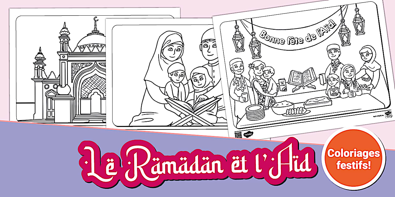 Coloriages : Le Ramadan et l'Aïd - Twinkl