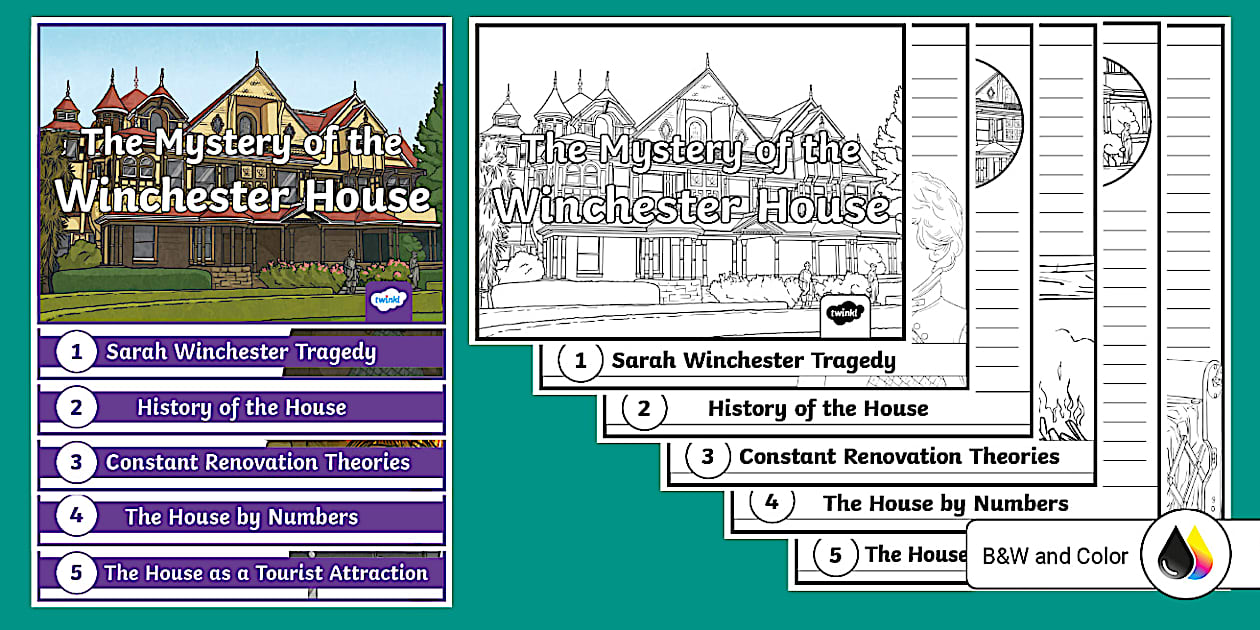 The Mystery of the Winchester House Flipbook 3rd-5th Grade