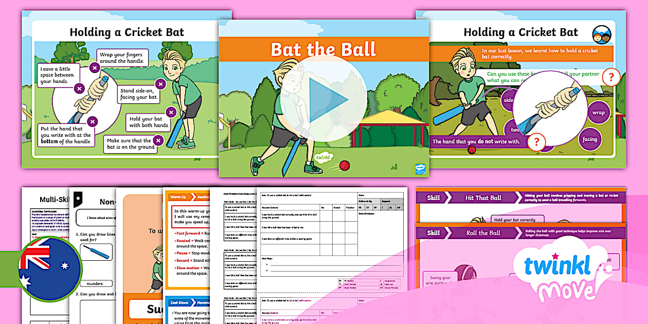 Multi-skills: Bat and Ball Lesson 5: Bat the Ball - Twinkl