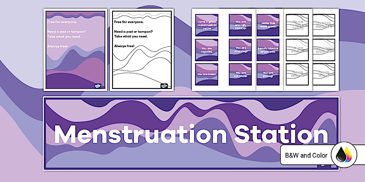 Menstruation Station Pack (teacher made) - Twinkl