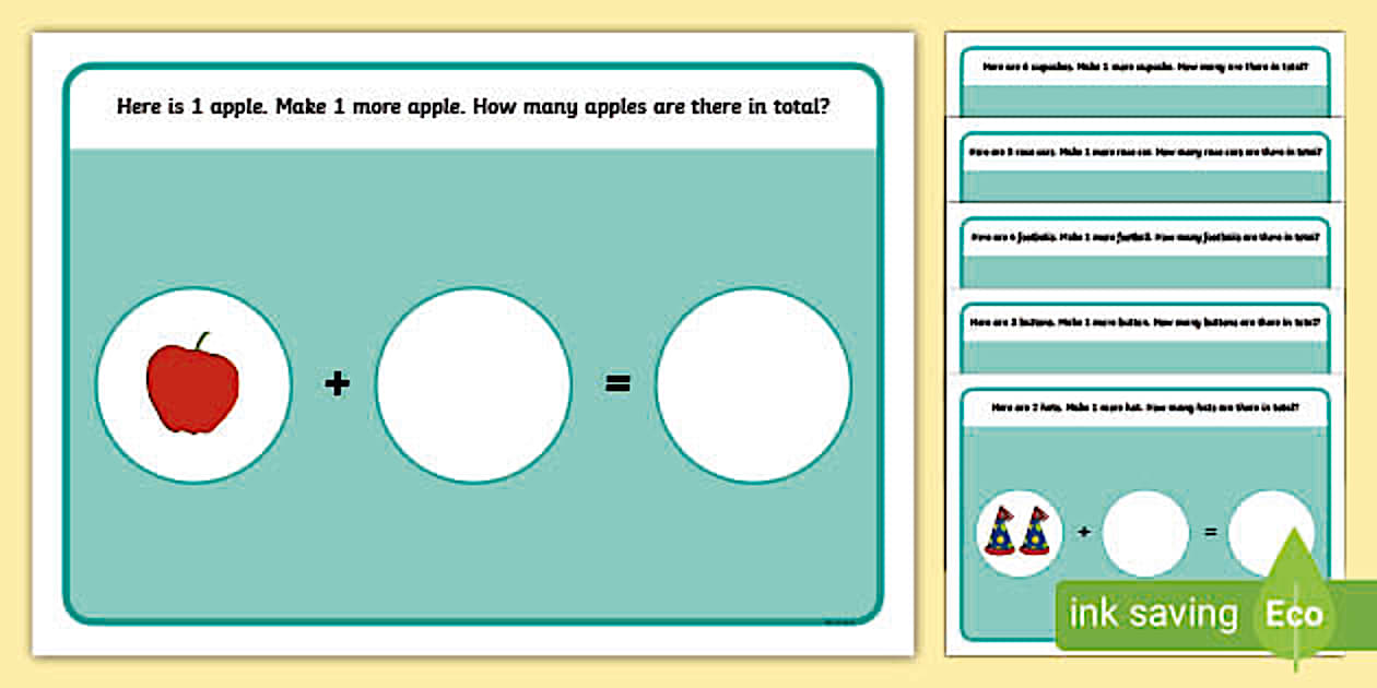 Add One More Modelling Dough Mats (teacher made) - Twinkl